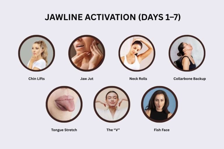 30-Day, 30 Facial Exercises to Lose Face Fat For Sharper Jawline | The ...